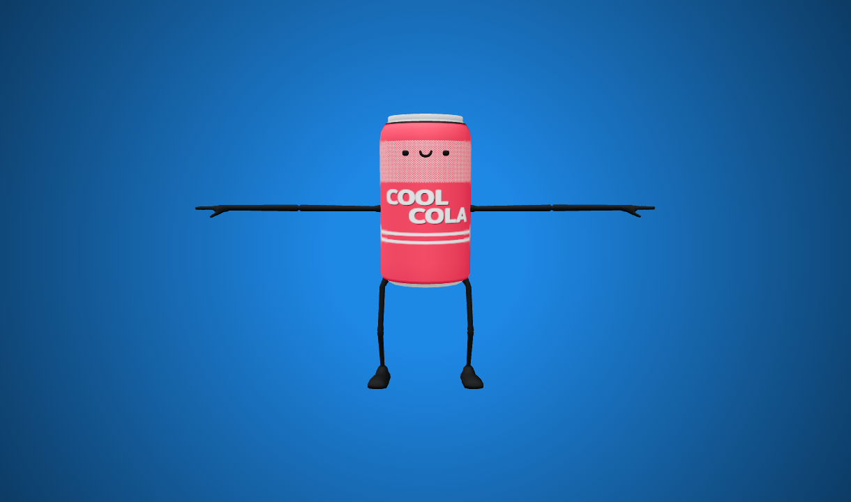 Cola Character - Free 3D Model By Polygonal Mind - Poly Pizza