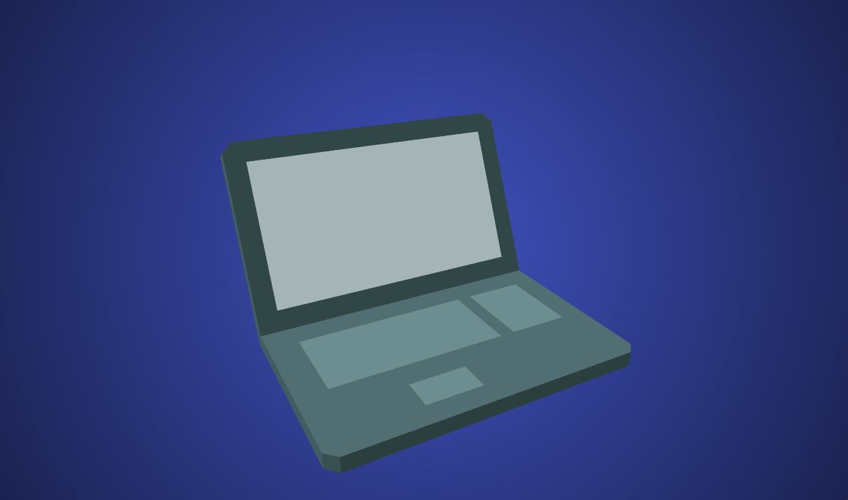 Laptop - Free 3D Model By Kenney - Poly Pizza