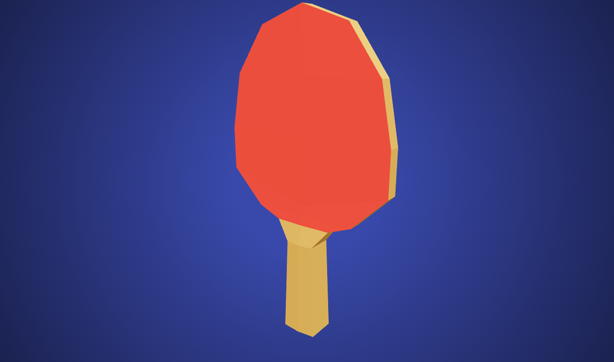 Table Tennis Paddle - Free 3D Model By jeremy - Poly Pizza