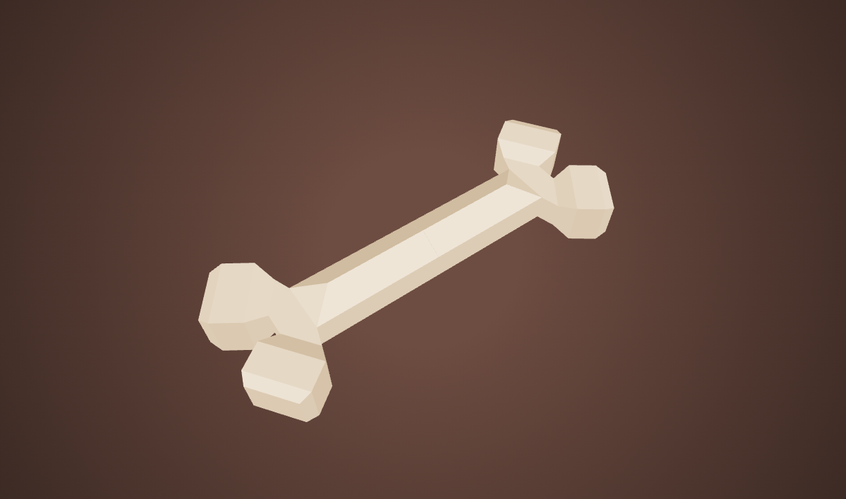 Bone - Free 3D Model By smallbigsquare - Poly Pizza
