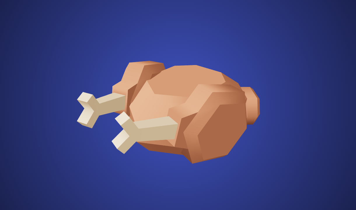 Turkey - Free 3D Model By Kenney - Poly Pizza