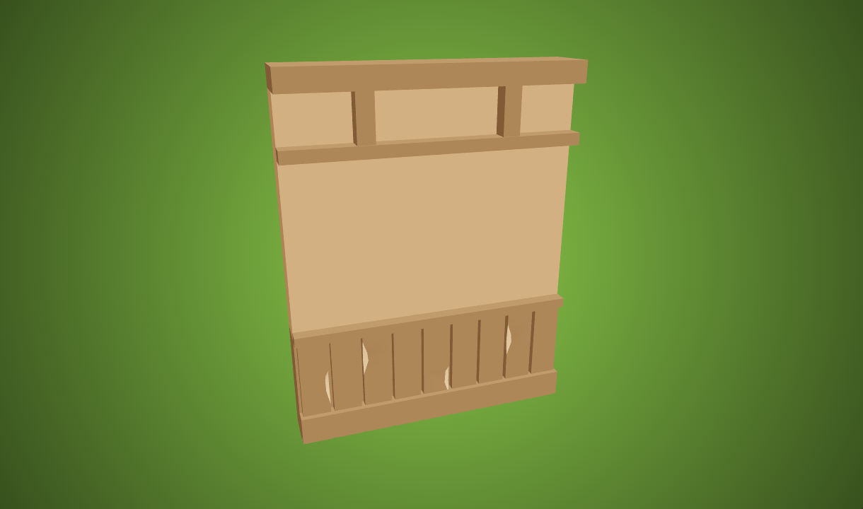 Normal Wall - Free 3D Model By Quaternius - Poly Pizza
