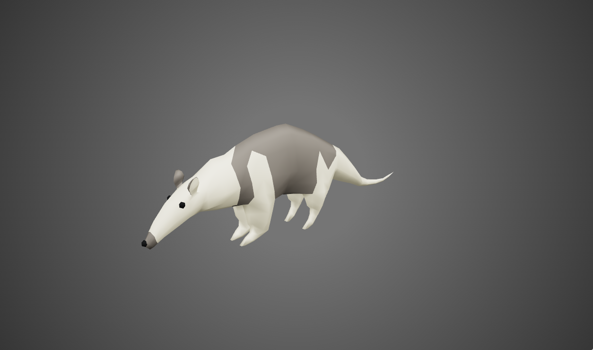 Anteater - Free 3D Model By Poly by Google - Poly Pizza