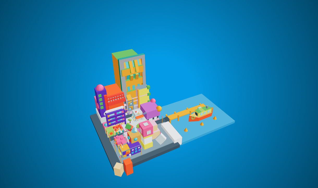 colorz city - Free 3D Model By Alan snake - Poly Pizza