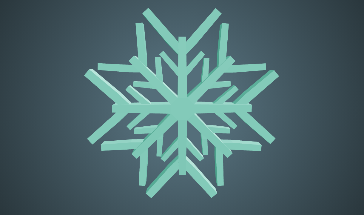 Snowflake - Free 3D Model By Quaternius - Poly Pizza