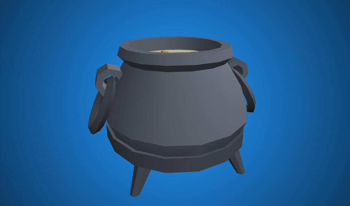 Cauldron - Free 3D Model By Quaternius - Poly Pizza
