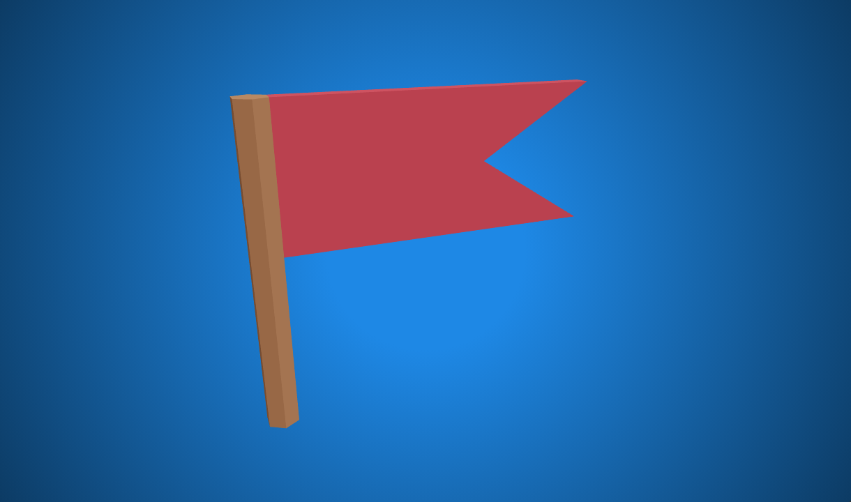 Banner - Free 3D Model By Quaternius - Poly Pizza