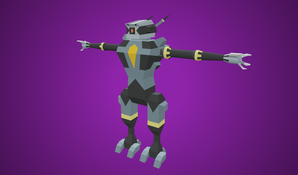 Omega Hunter Bot - Free 3D Model By Aaron Clifford - Poly Pizza