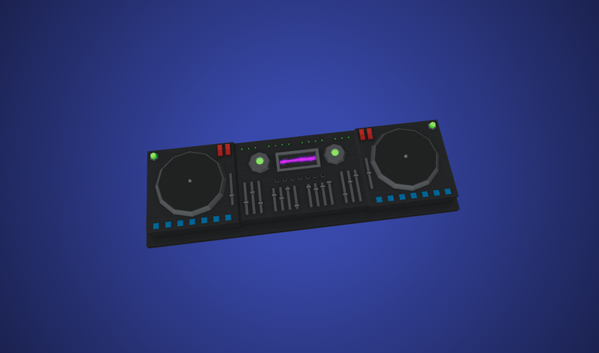 DJ gear - Free 3D Model By Poly by Google - Poly Pizza