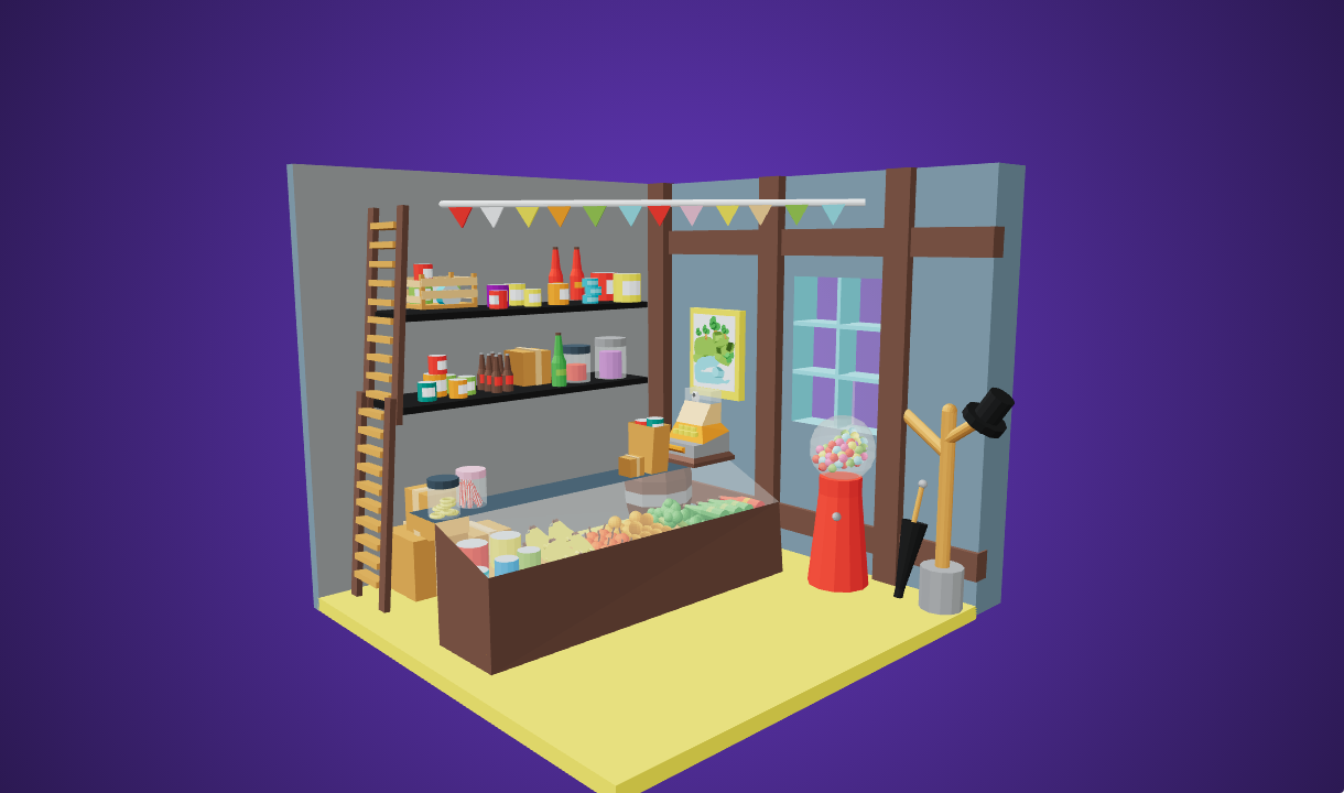 Little Shop - Free 3D Model By Jakers_H - Poly Pizza