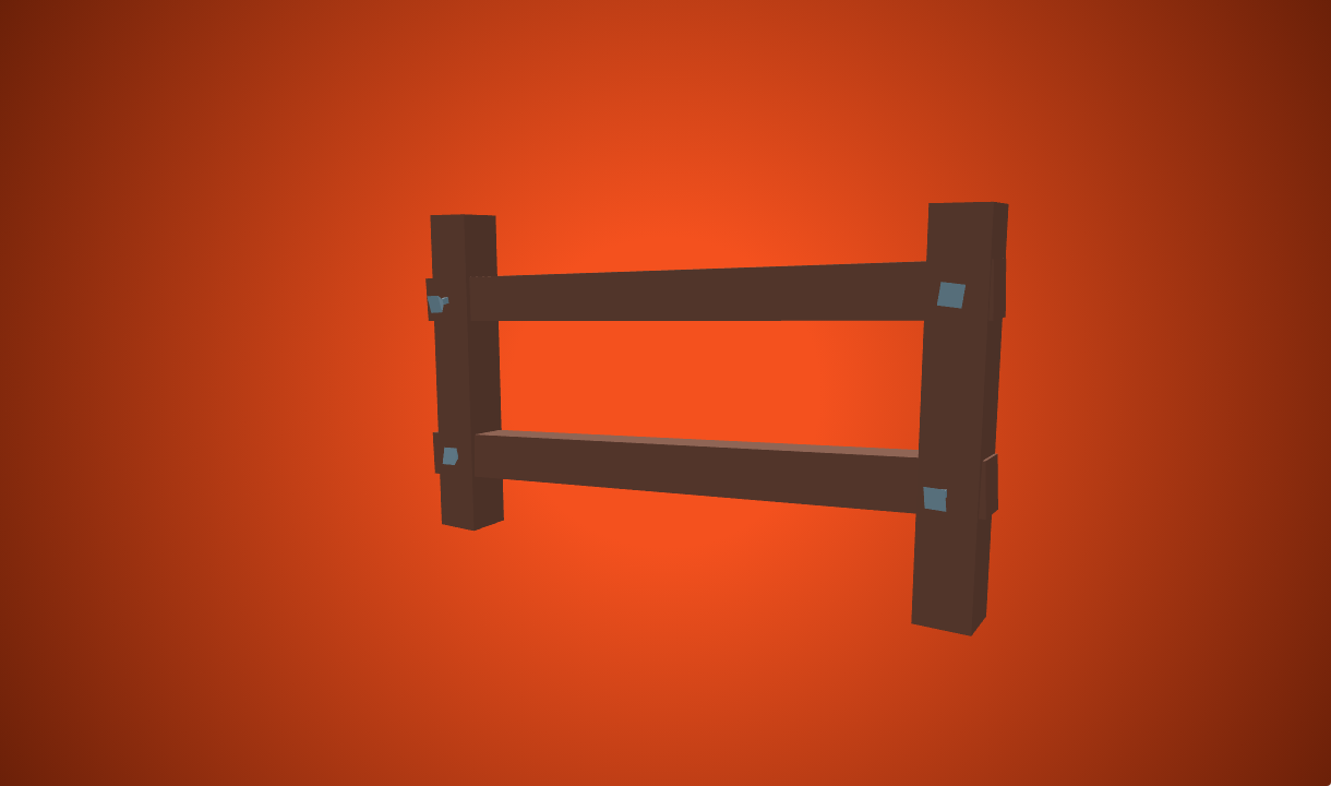 Fence 2 - Free 3D Model By Blue Bird - Poly Pizza