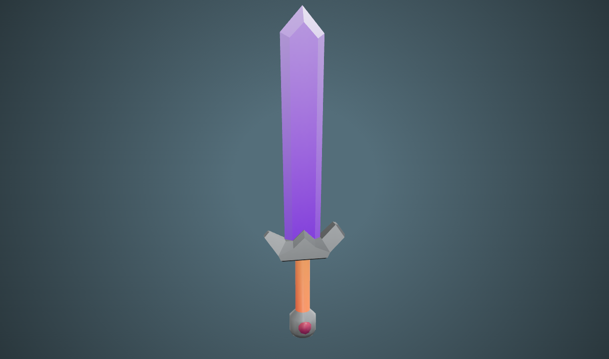 Sword - Free 3D Model By MiniPoly - Poly Pizza