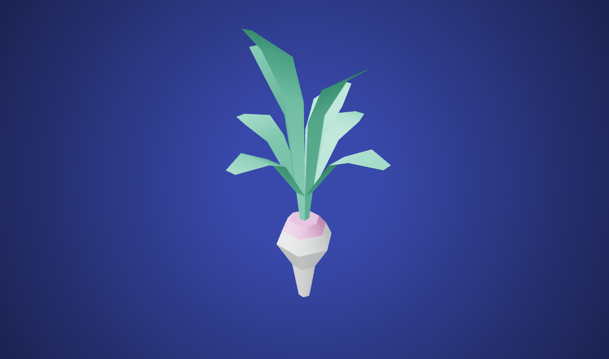 Radish - Free 3D Model By Kenney - Poly Pizza