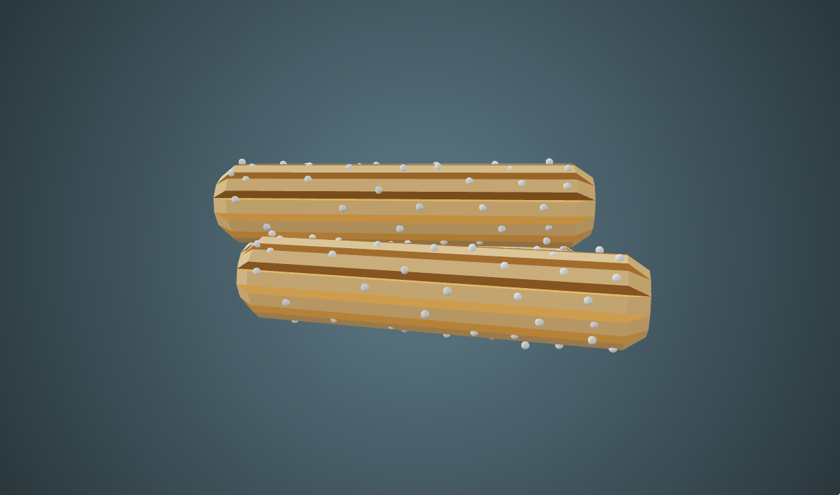 Churros - Free 3D Model By Jarlan Perez - Poly Pizza