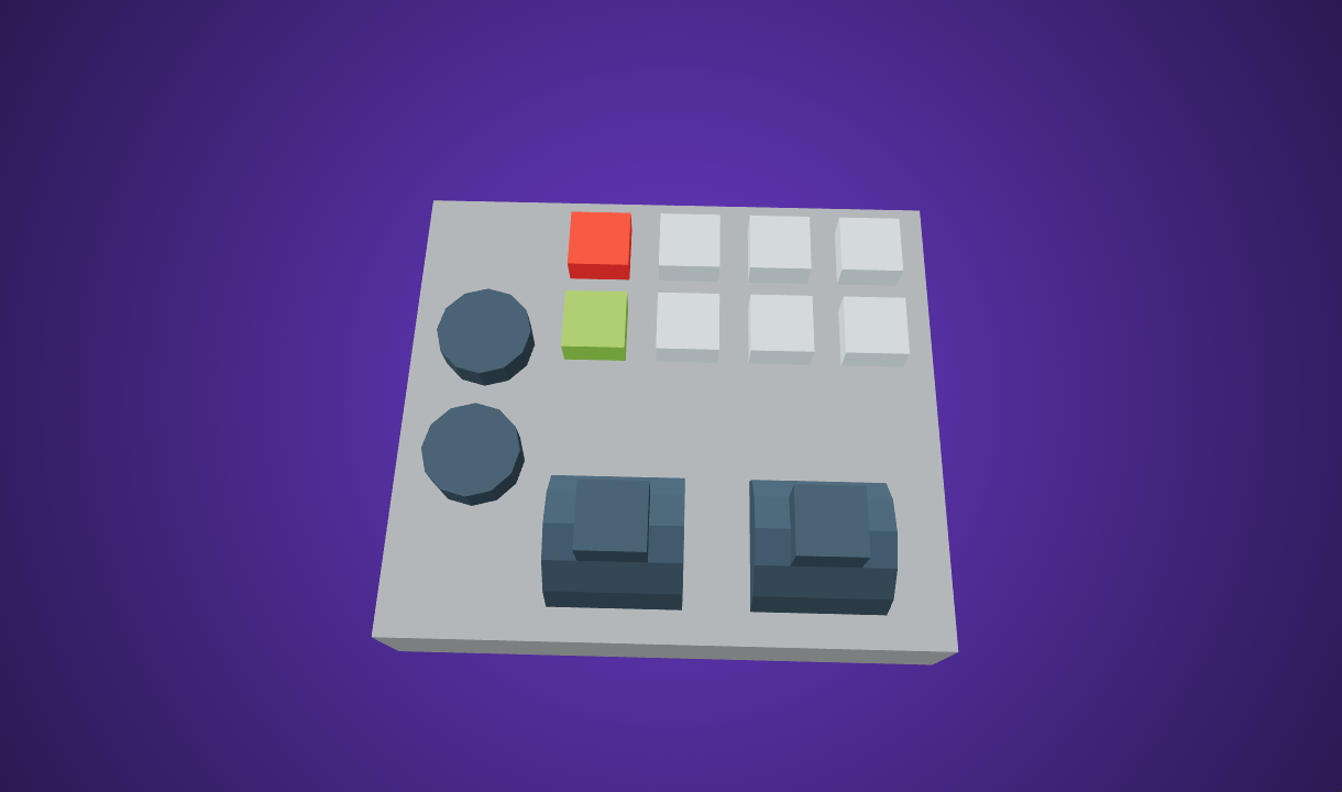 Simple buttons switches dials - Free 3D Model By Wesley Thompson - Poly ...