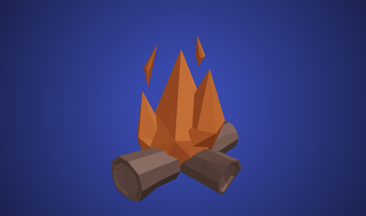 Bonfire - Free 3D Model By Quaternius - Poly Pizza