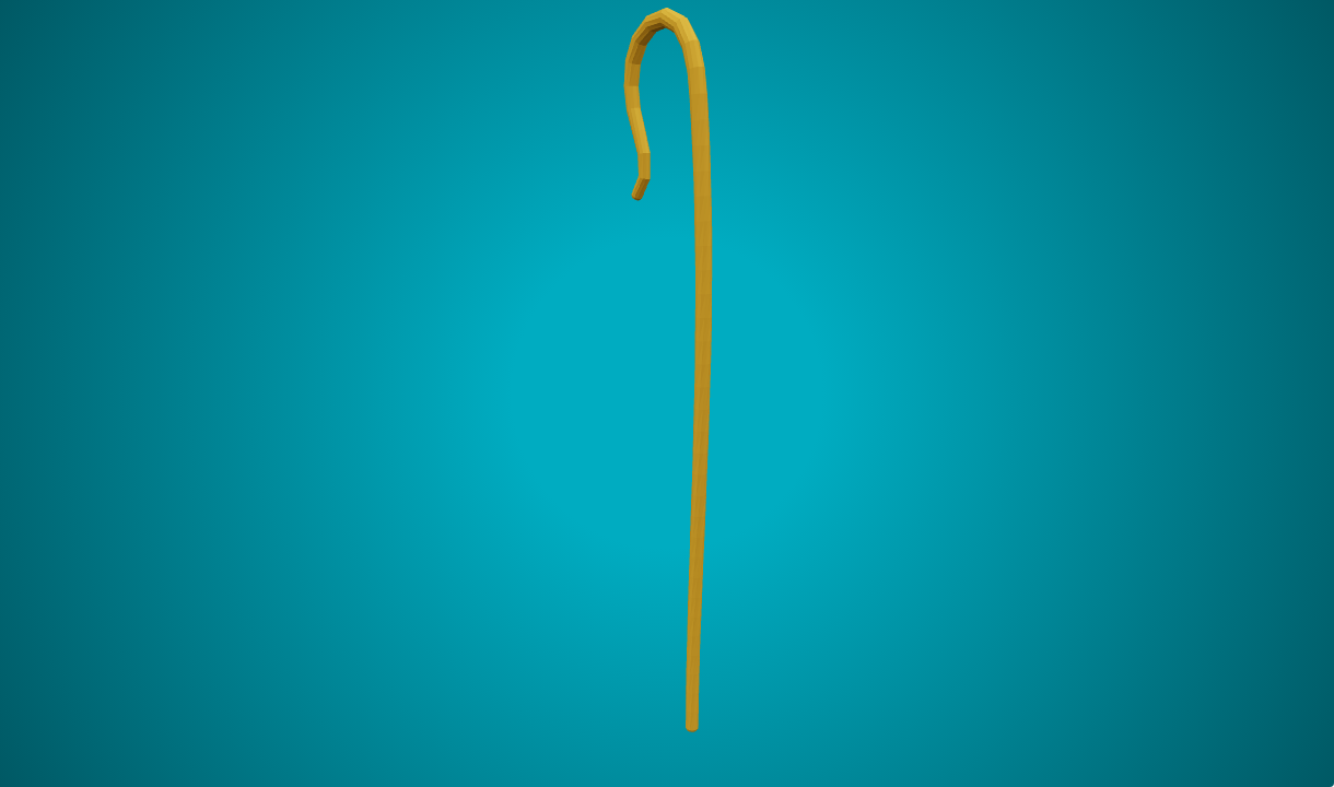 Shepherd's Staff - Free 3D Model By Poly by Google - Poly Pizza