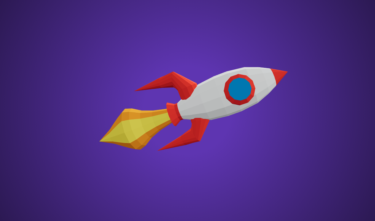 Rocket Ship - Free 3D Model By Daniel Melchior - Poly Pizza
