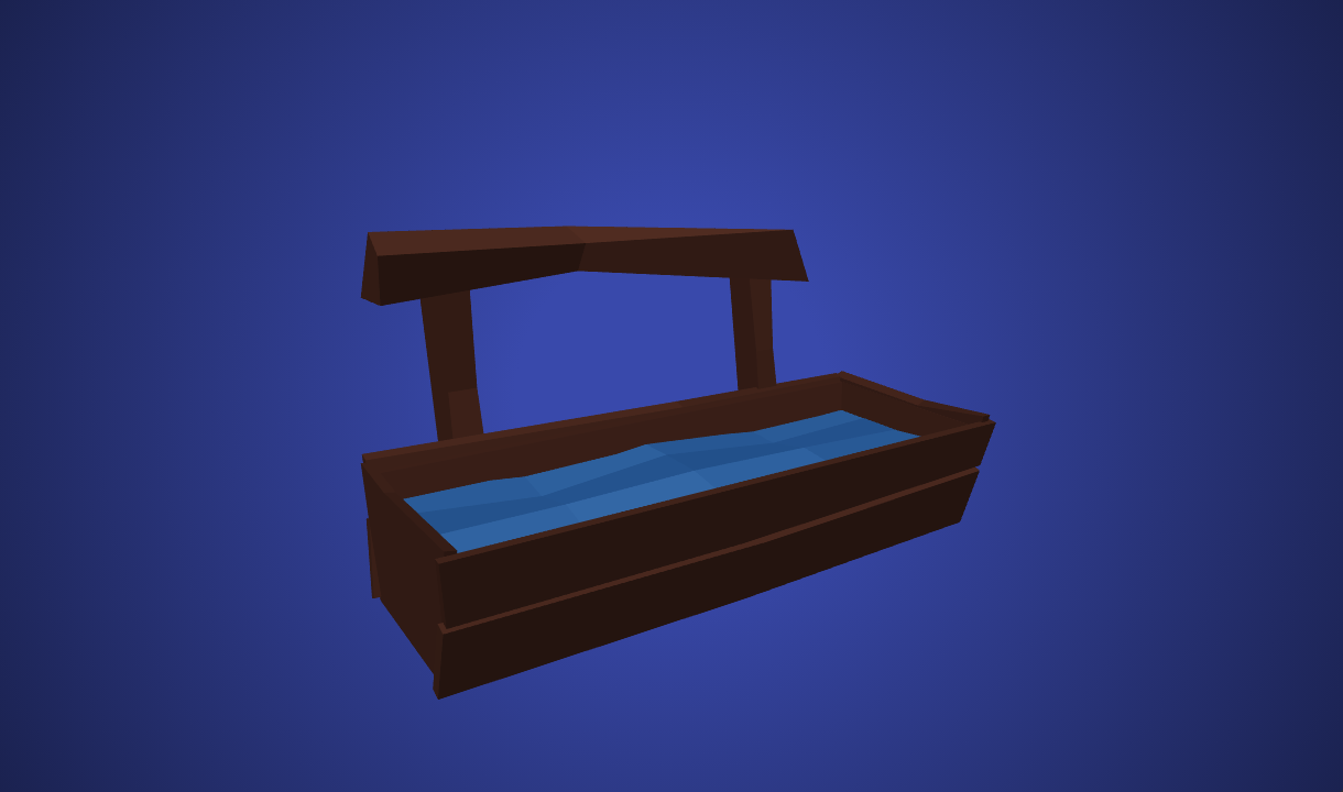 Wood Water Trough - Free 3D Model By Oliver Herklotz - Poly Pizza