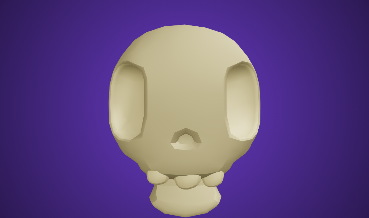 Skull Enemy - Free 3D Model By Quaternius - Poly Pizza