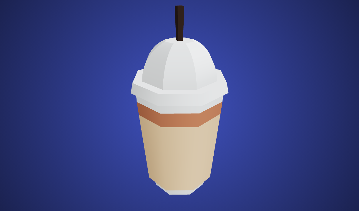 Frappe - Free 3D Model By Kenney - Poly Pizza