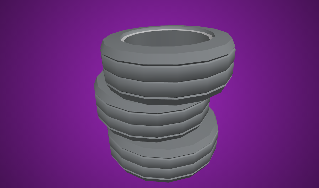 Wheels Stack - Free 3D Model By Quaternius - Poly Pizza
