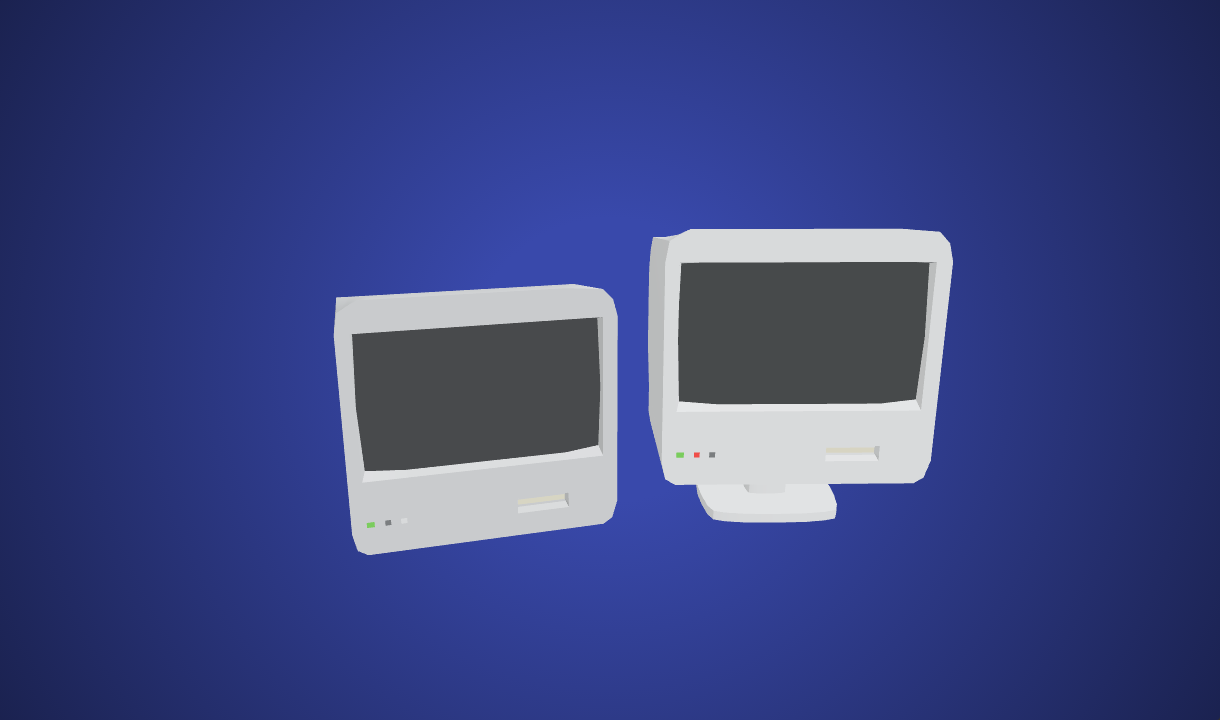 Monitors - Free 3D Model By Poly by Google - Poly Pizza