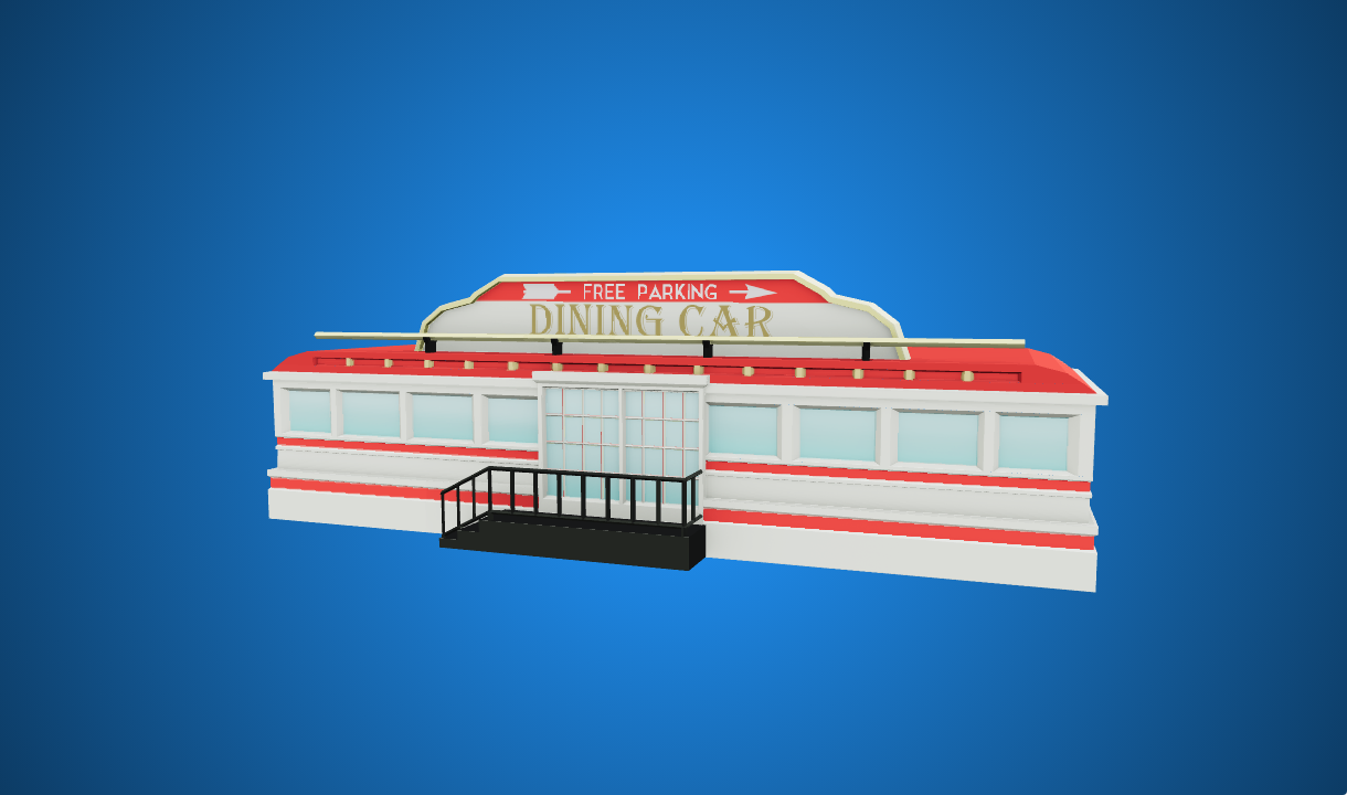 Dining car - Free 3D Model By Poly by Google - Poly Pizza