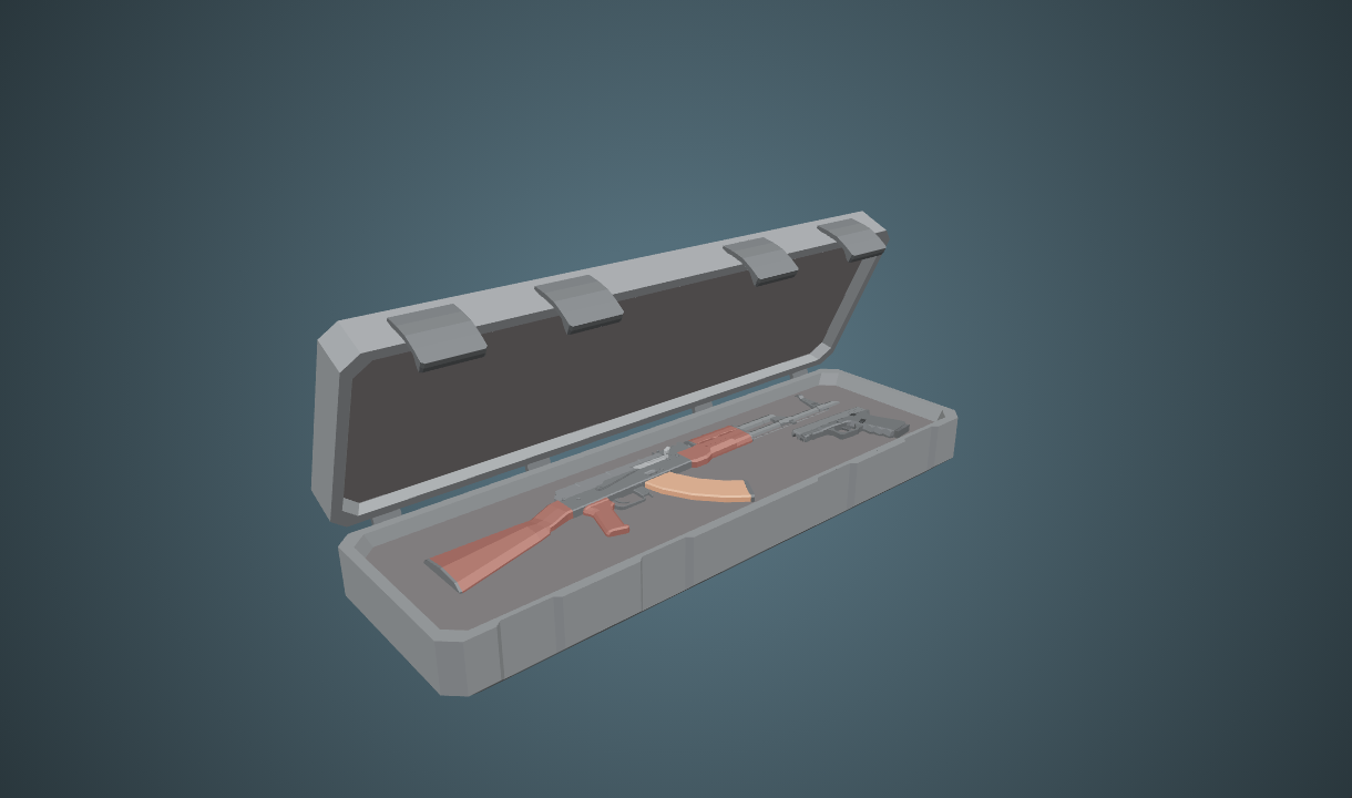 Gun Case Weapons - Free 3D Model By J-Toastie - Poly Pizza