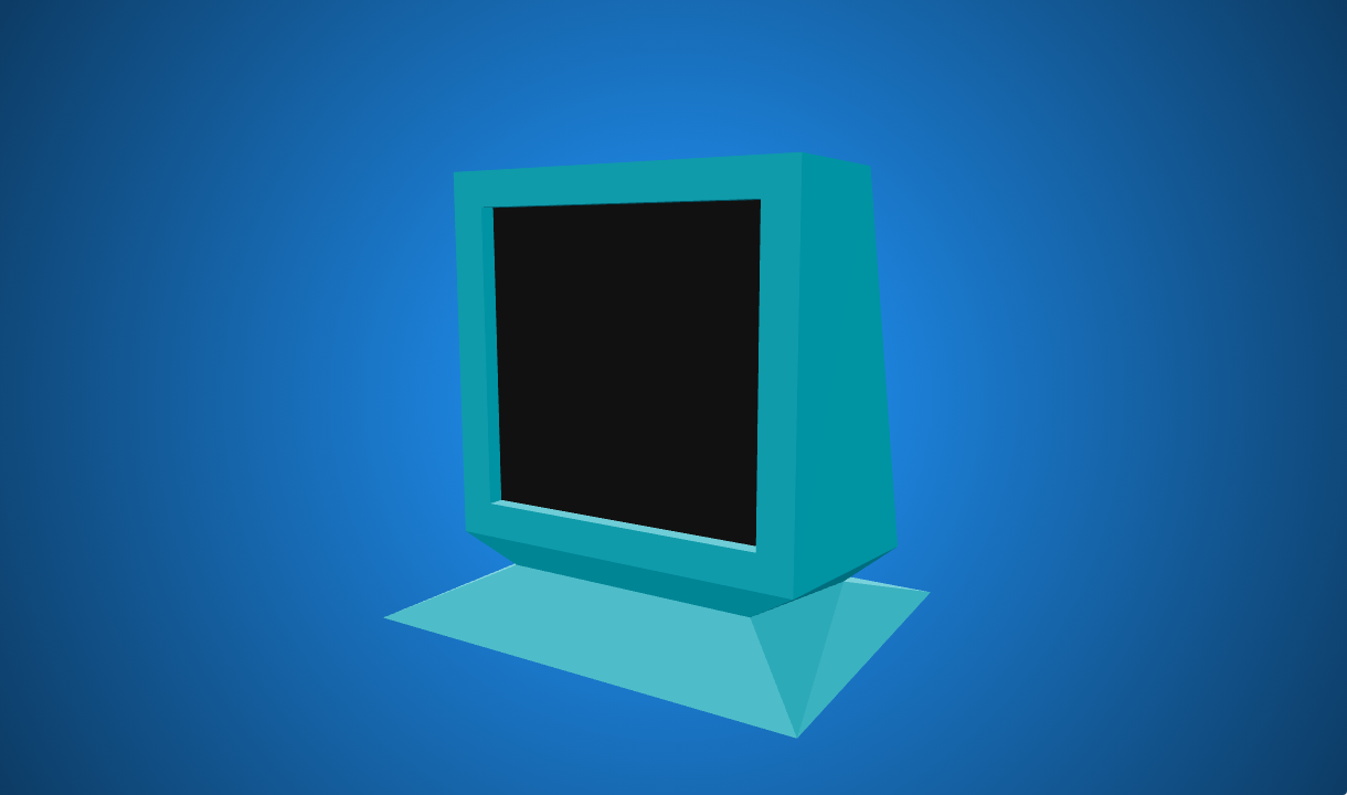 Simple Computer Monitor - Free 3D Model By Thomas DR - Poly Pizza