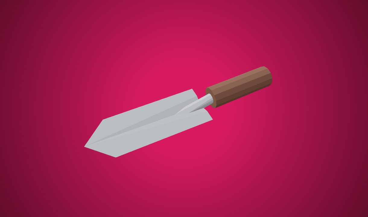 Gardening Trowel - Free 3D Model By involuntary tsetse - Poly Pizza