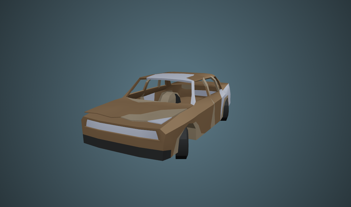 Broken Car - Free 3D Model By Quaternius - Poly Pizza