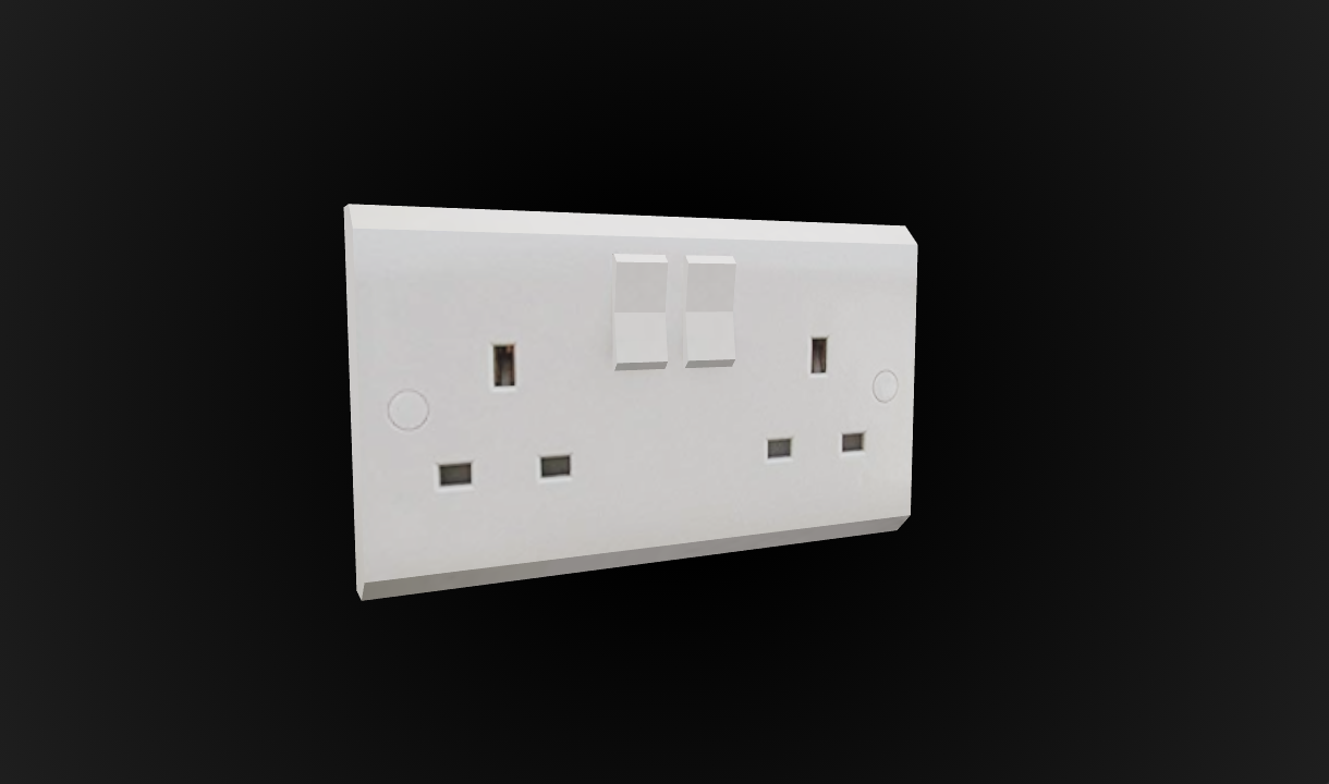 Wall Socket - Free 3D Model By J-Toastie - Poly Pizza