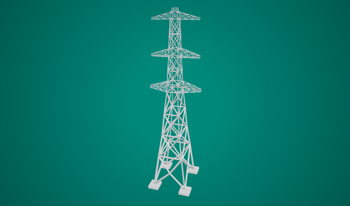 Transmission Tower - Free 3D Model By iPoly3D - Poly Pizza