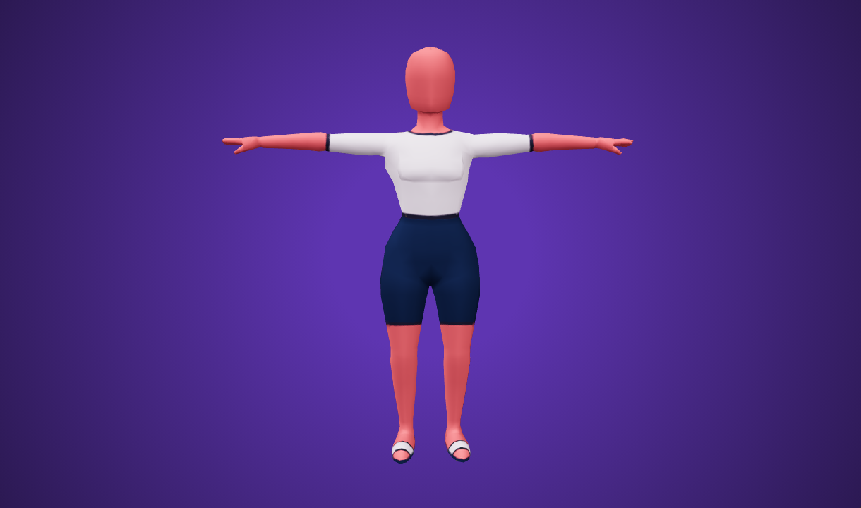 Blank Woman - Free 3D Model By Polygonal Mind - Poly Pizza