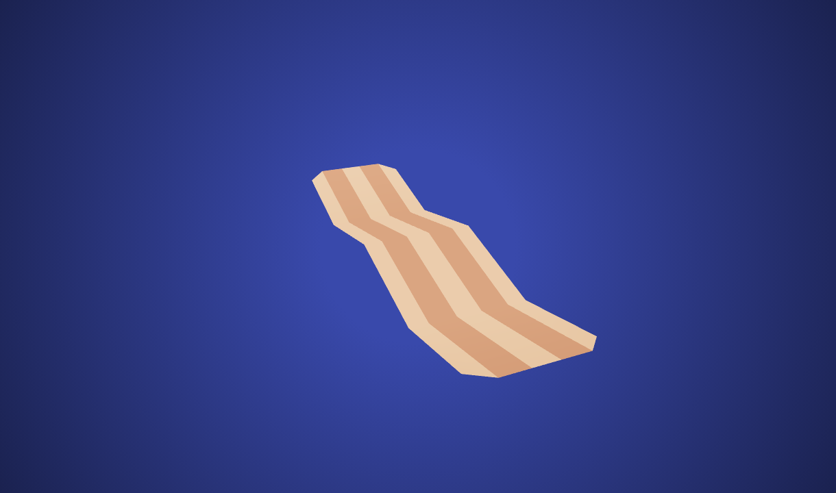 Bacon - Free 3D Model By Kenney - Poly Pizza