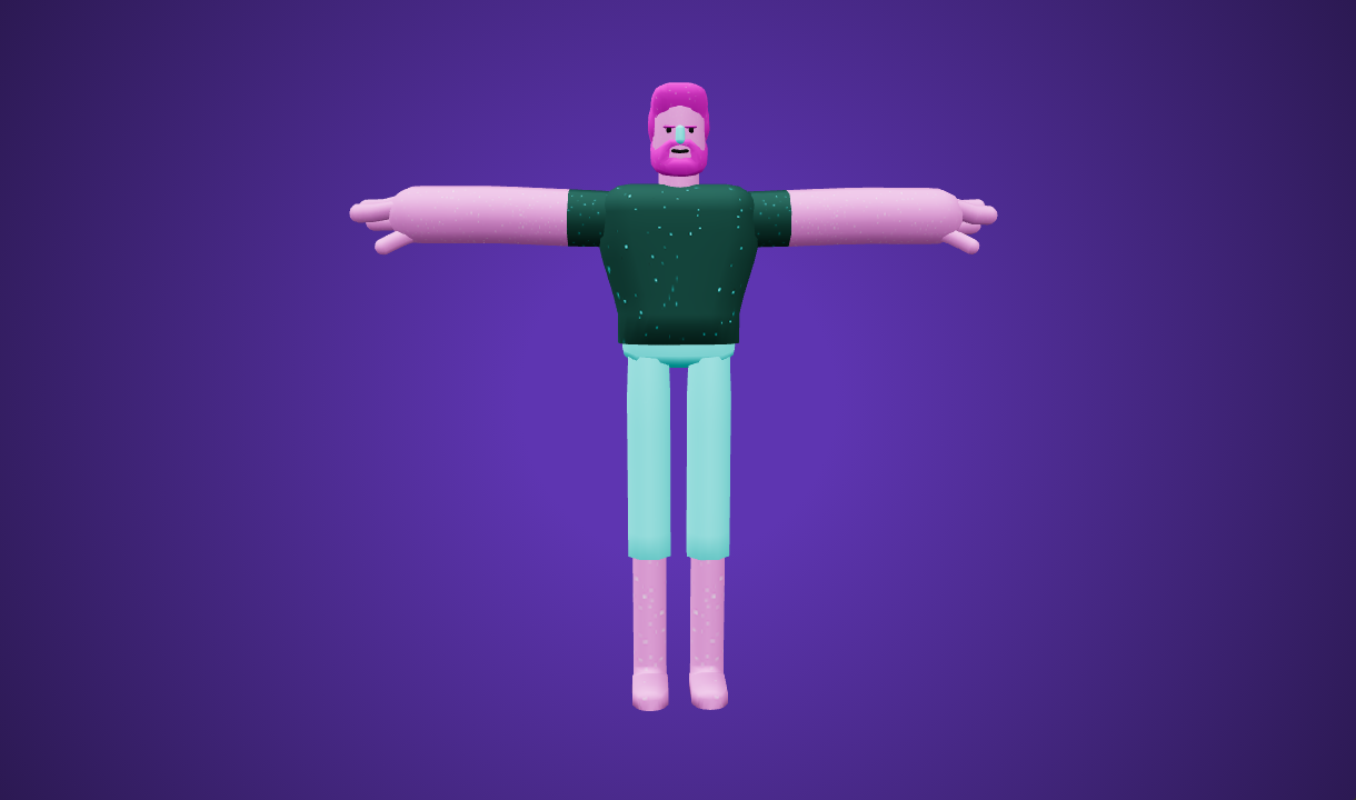 Purple Guy - Free 3D Model By Polygonal Mind - Poly Pizza