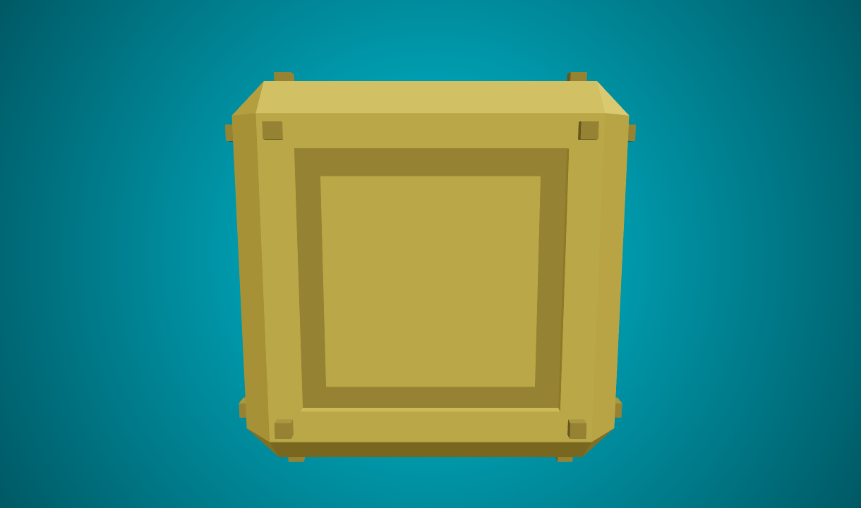 Yellow Box - Free 3D Model By Quaternius - Poly Pizza