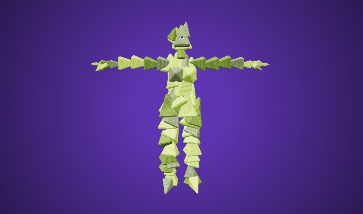 Triangle Character - Free 3D Model By Polygonal Mind - Poly Pizza