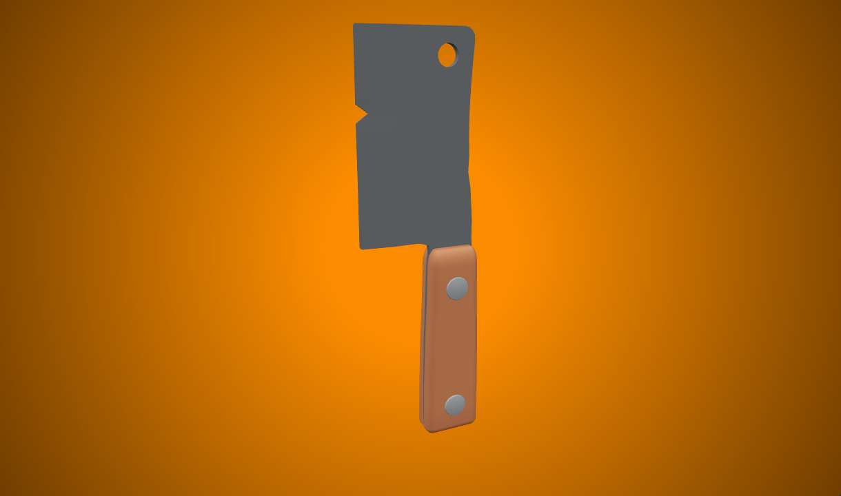 Low Poly Cleaver - Free 3D Model By J-Toastie - Poly Pizza