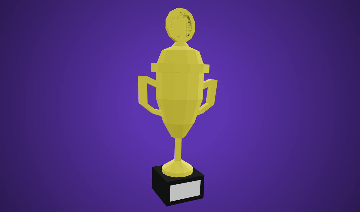 Trophy - Free 3D Model By Pepijn Rijnders - Poly Pizza