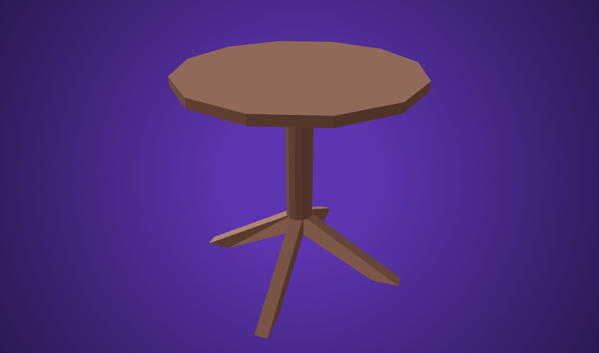 Side table - Free 3D Model By Darwin Yamamoto - Poly Pizza