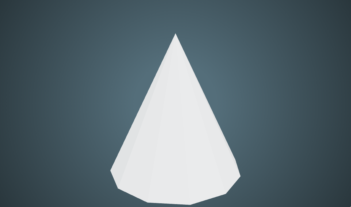 Cone Shape - Free 3D Model By S. Paul Michael - Poly Pizza