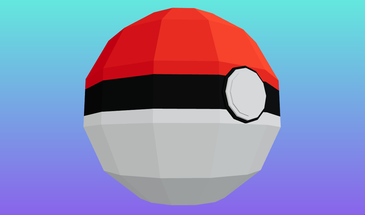 pokeball - Free 3D Model By Exceptional_3D - Poly Pizza