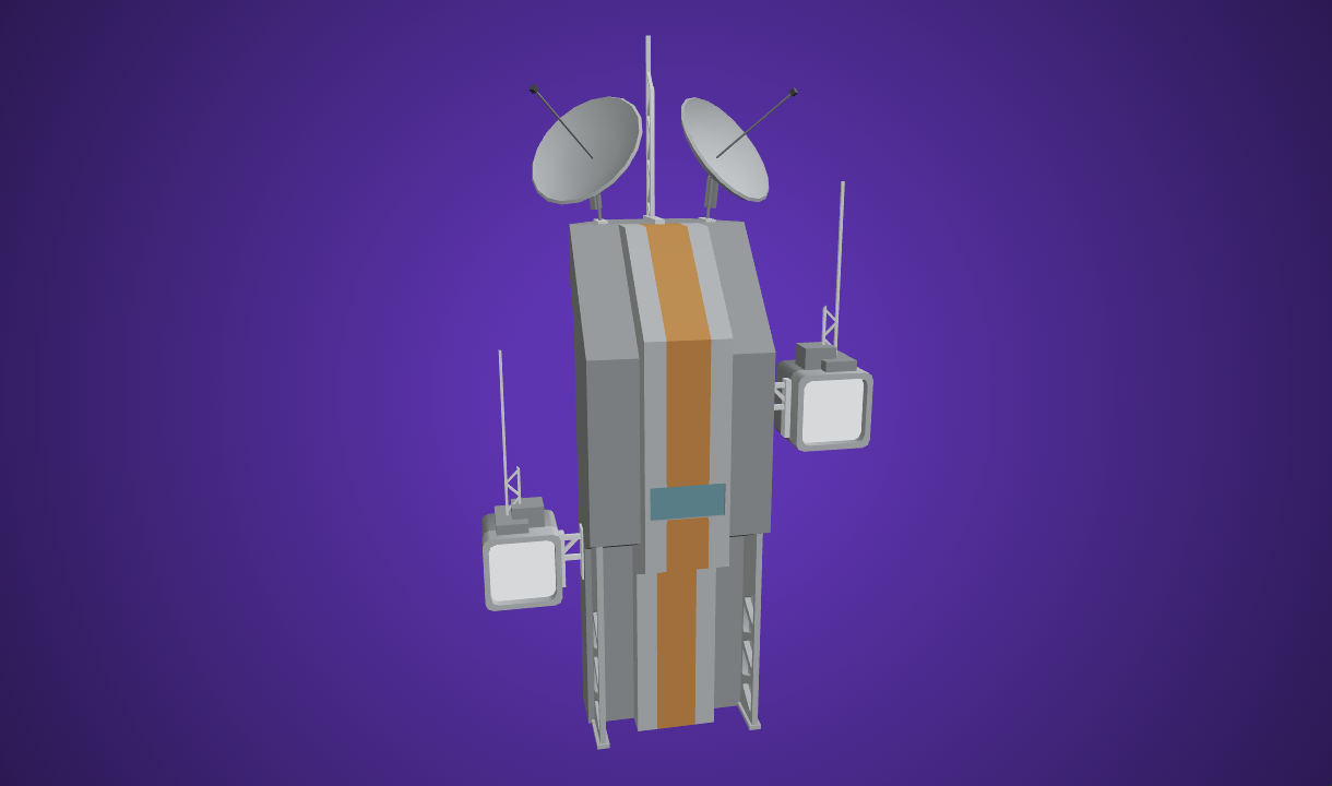 Computer Large - Free 3D Model By Quaternius - Poly Pizza