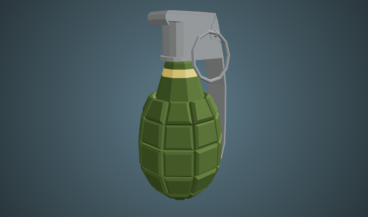 Grenade - Free 3D Model By J-Toastie - Poly Pizza