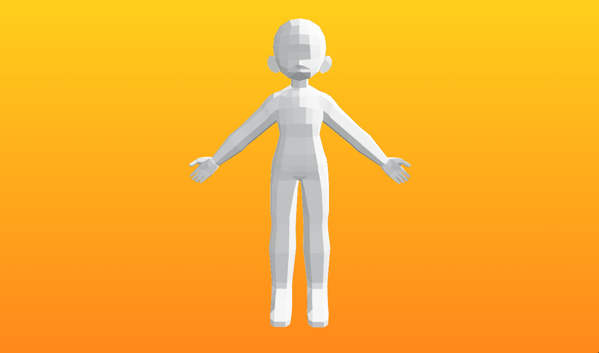 Big Head Character Base - Free 3D Model By hutao_loml - Poly Pizza