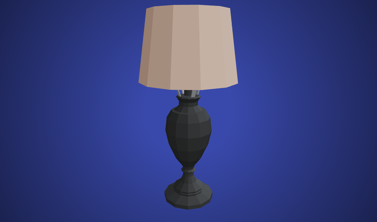 Lamp With Shade - Free 3D Model By CreativeTrio - Poly Pizza