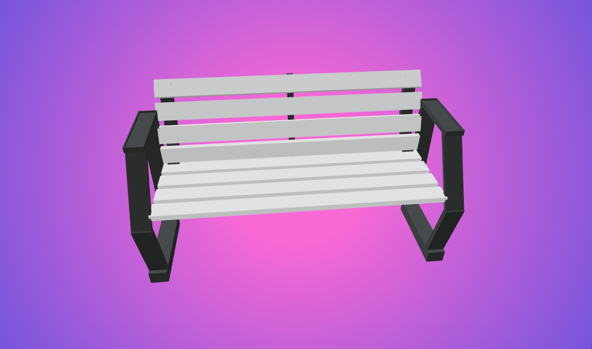 Simple Park Bench - Free 3D Model By nudtanunStudent - Poly Pizza
