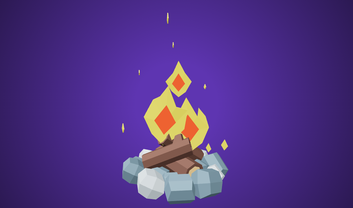 Campfire - Free 3D Model By jeremy - Poly Pizza